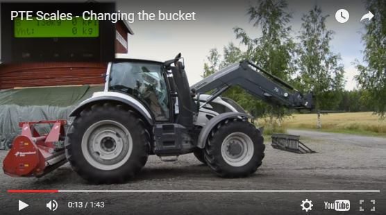 Scale for tractors and wheel loaders etc, mount on hydraulic. - Vetek